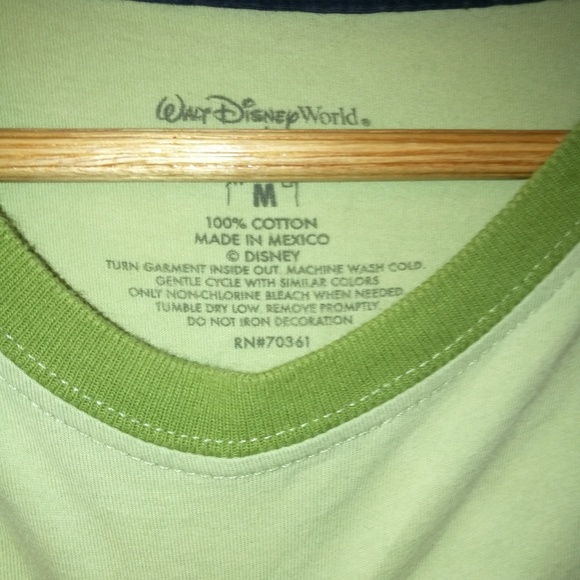 Disney | Tops | Disney Mickey Mouse Green Graphic Ringer T Shirt | Poshmark